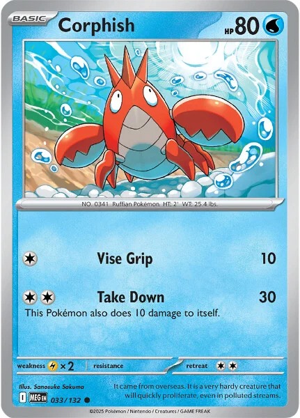 Karta Pokémon: Mega Evolution - 033 - Corphish